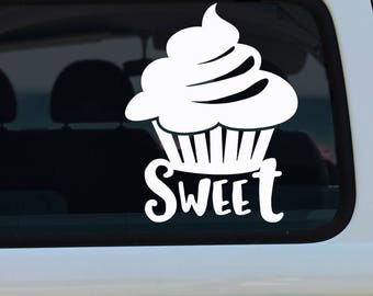 Cupcake vinyl decal | Etsy