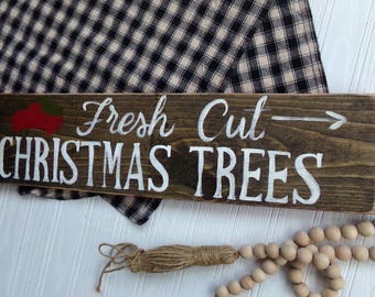 Christmas tree sign | Etsy
