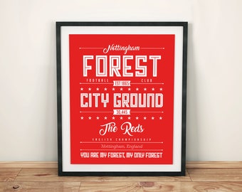 Nottingham forest | Etsy