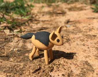 Jackal figurine | Etsy