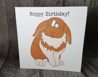 Bunny pun card | Etsy