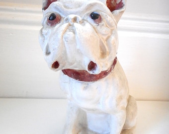 Vintage chalk dog | Etsy