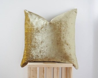 Metallic gold pillow | Etsy