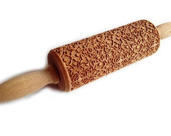Embossed rolling pin | Etsy