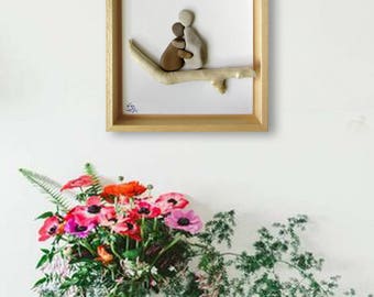 Pebble art couple | Etsy