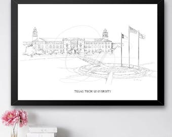 Texas Tech University Rustic Sign