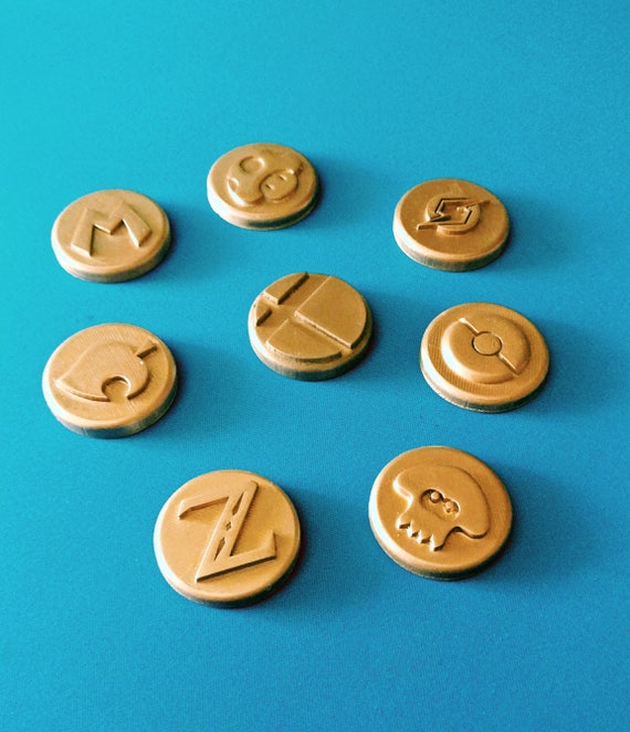 Items Similar To 3D Printed Amiibo Custom Coins On Etsy