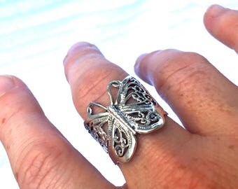 Butterfly ring | Etsy