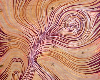 Abstract wood art | Etsy