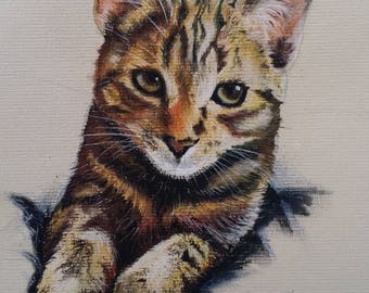 Cat portrait | Etsy