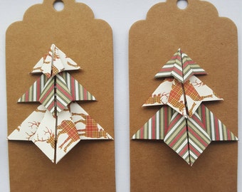 PAPYRUS Origami Christmas Tree Topper Gold Star Classic