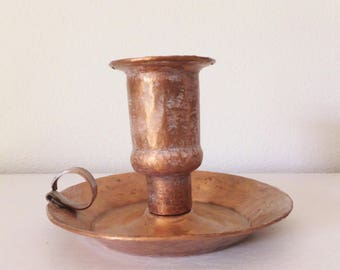 Copper candle holder | Etsy