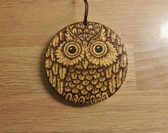 Owl wood burning | Etsy