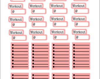 Workout stickers | Etsy