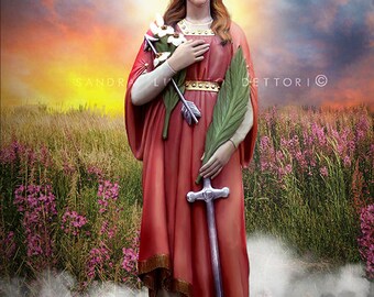 Saint Audrey/Etheldreda Catholic Art Religious Art