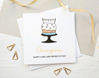 Personalised Prosecco Card