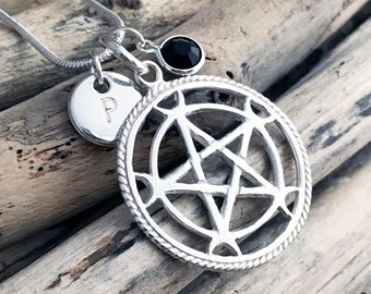 Pentagram necklace | Etsy