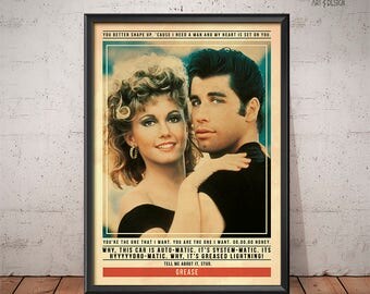 Grease movie | Etsy