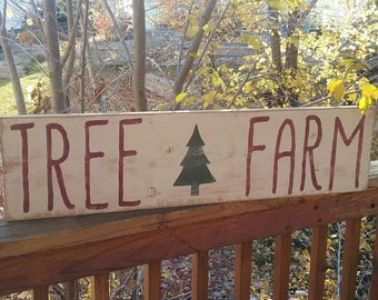 Tree farm sign | Etsy