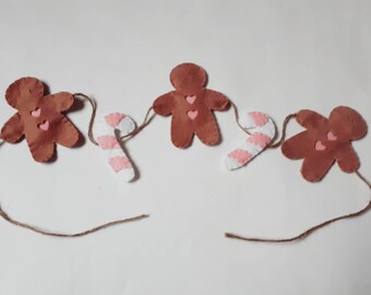 Gingerbread garland | Etsy