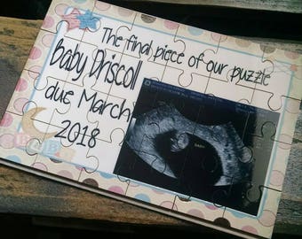 Gender reveal puzzle | Etsy