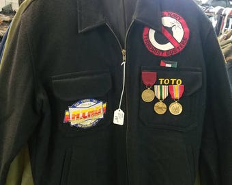 Us navy jacket | Etsy