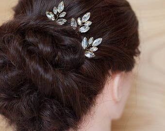 Crystal hair pins | Etsy