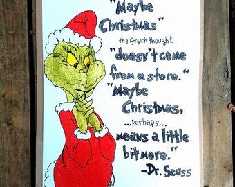 The grinch quote | Etsy