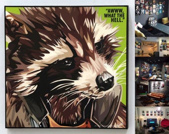 Rocket raccoon decal | Etsy