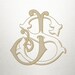 Interlocking Monogram Design JS SJ Monogram Design