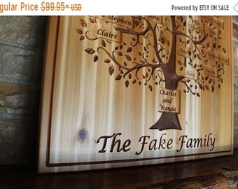 Custom Family Tree Sign Family Tree Tile Personalized