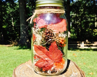 Fall mason jars | Etsy