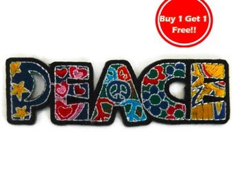 Peace sign patch | Etsy