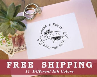Wedding rubber stamp | Etsy