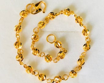 22k solid gold chain | Etsy