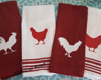 Chicken towels | Etsy