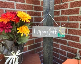 Happy fall sign | Etsy