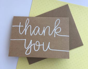Hand lettered thanks | Etsy