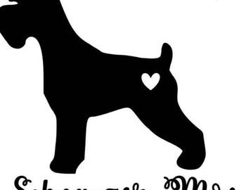 Schnauzer decal | Etsy