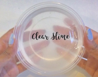 Clear slime | Etsy
