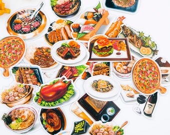 Food stickers | Etsy