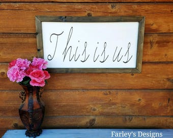 This is us wood sign | Etsy
