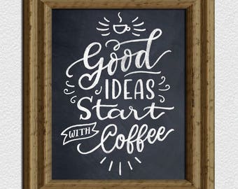 Coffee chalkboard | Etsy