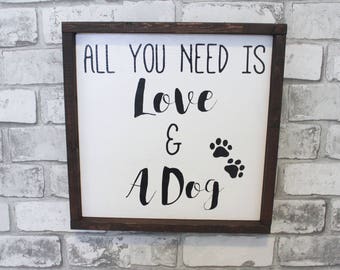 Dog wood sign | Etsy