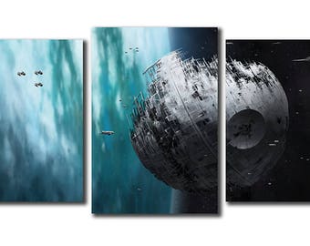 Death star painting | Etsy