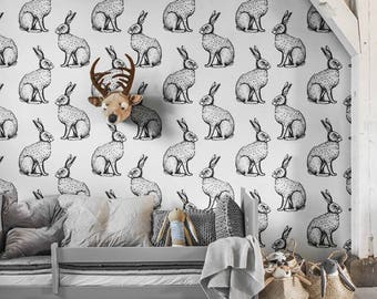 Rabbit wallpaper | Etsy