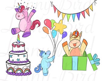 Unicorn clip art | Etsy