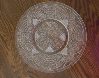 Clear glass plate | Etsy