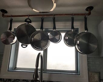 Pipe pot rack | Etsy