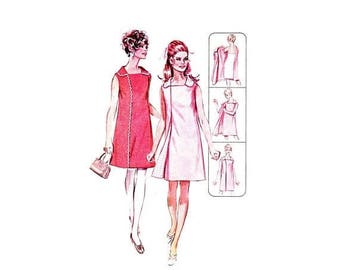 Simplicity 7572 1960s Misses 3 Armhole Wrap Dress Pattern